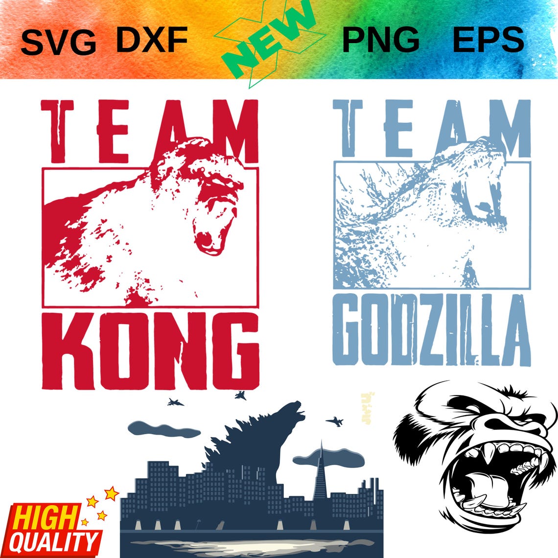 GODZILLA SVG. Godzilla Svg Bundle, Godzilla Svg, Godzilla Vector, High ...