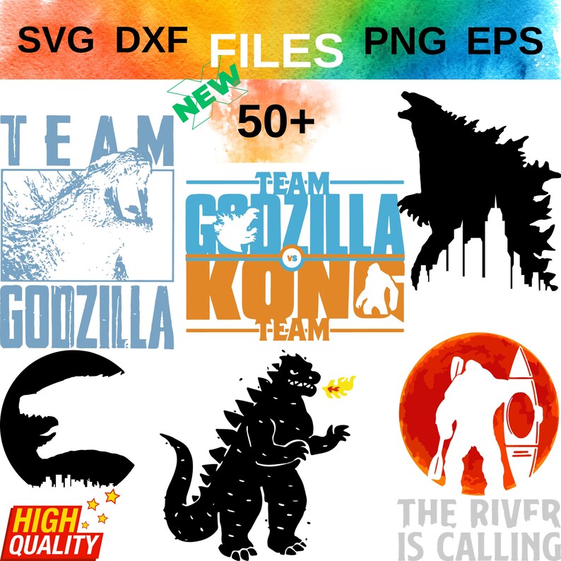 GODZILLA SVG. Godzilla Svg Bundle, Godzilla Svg, Godzilla Vector, High ...