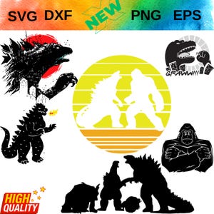 GODZILLA SVG. Godzilla Svg Bundle, Godzilla Svg, Godzilla Vector, High ...