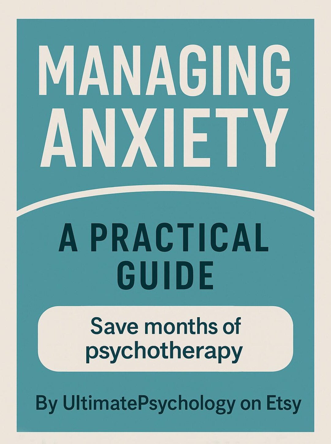 Managing Anxiety – Printable Cbt-based Book | Guided Journal for ...