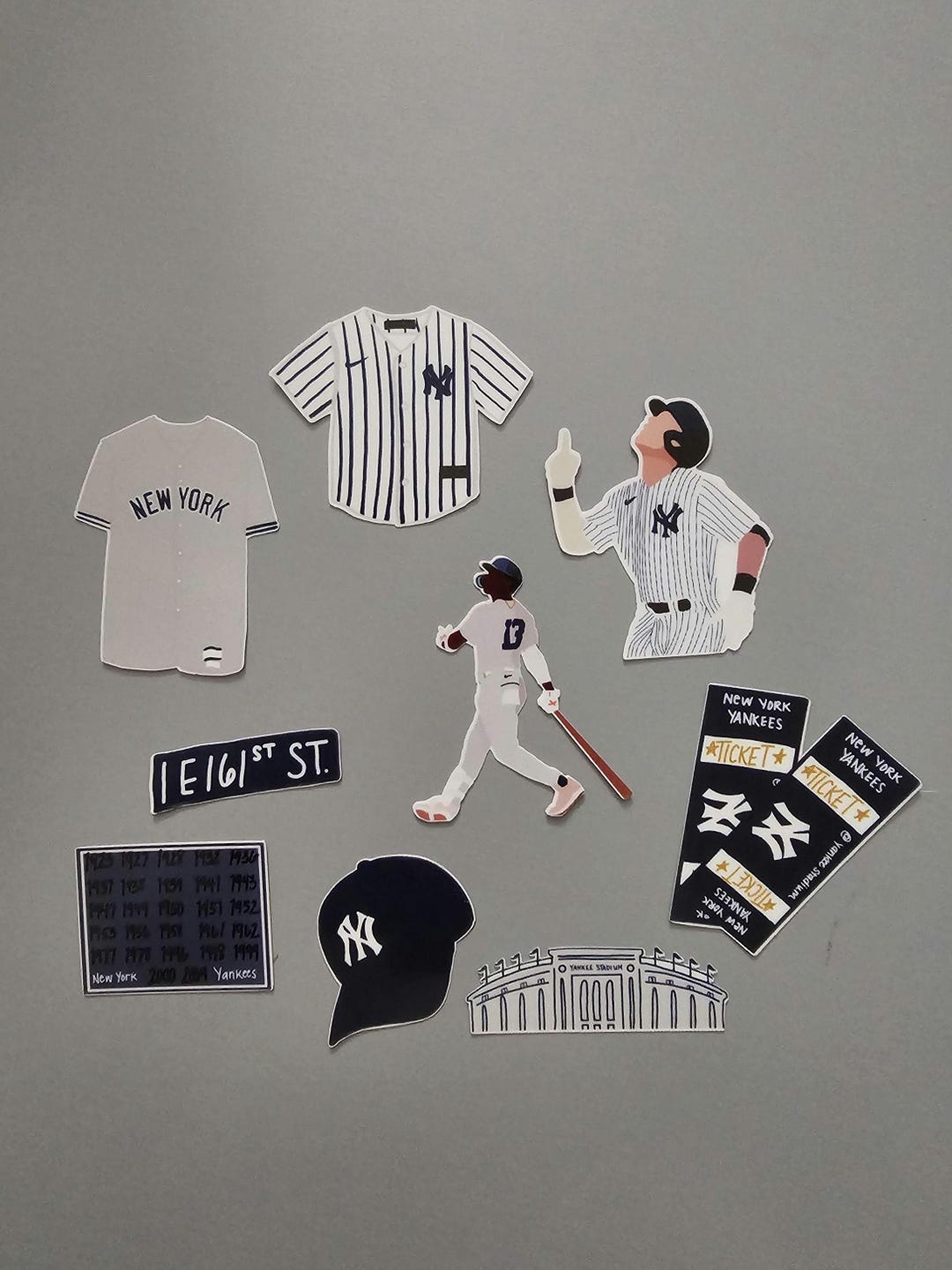 New York Yankees Waterproof Stickers. Hand Made. - Etsy