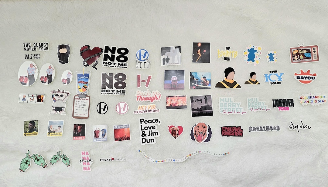 Twenty One Pilots Water Proof Sticker Set, Band Stickers, Clancy ...