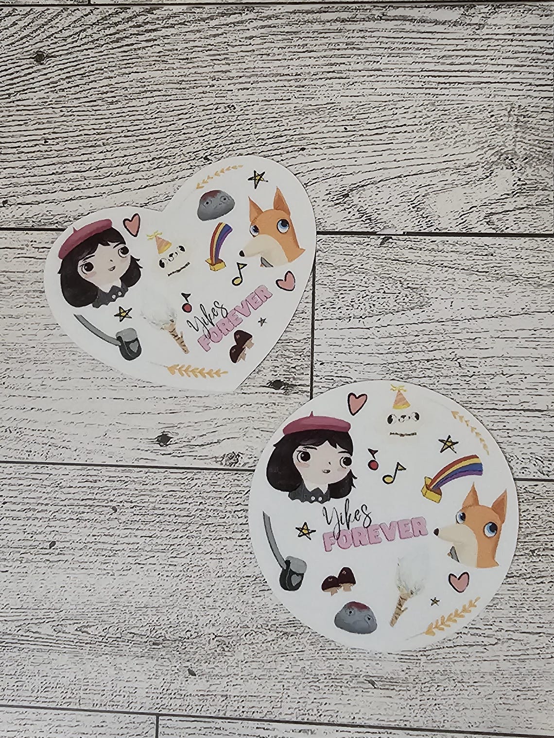Little Miss Fortune Water Proof Sticker Set, Gaming Stickers, Glossy, 2 ...