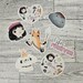 Little Miss Fortune Water Proof Sticker Set, Gaming Stickers, Glossy, 2 ...