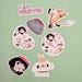 Little Miss Fortune Water Proof Sticker Set, Gaming Stickers, Glossy, 2 ...