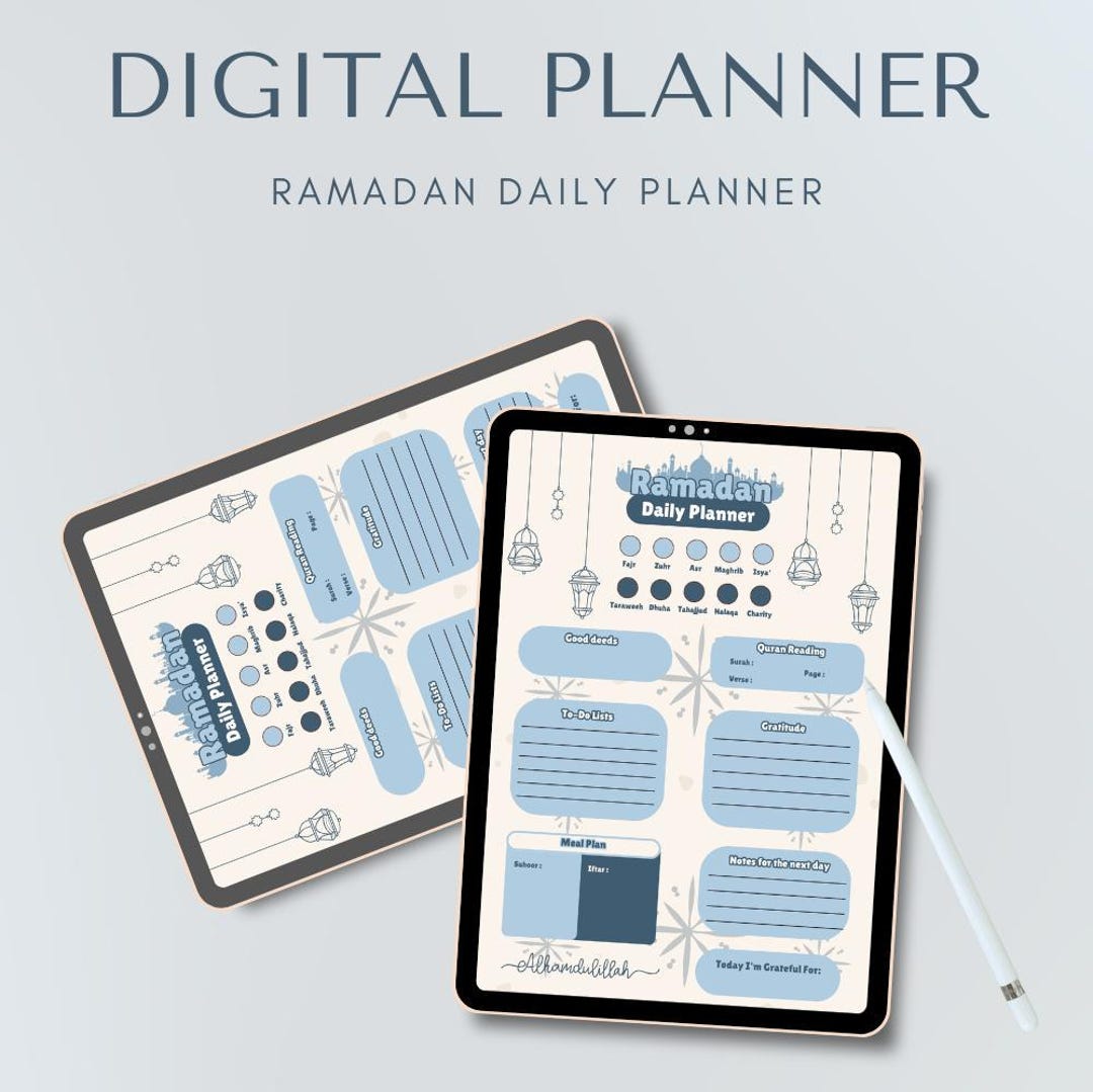 Ramadan Daily Planner: Simple & Easy Organizer for Prayer, Meals, and ...