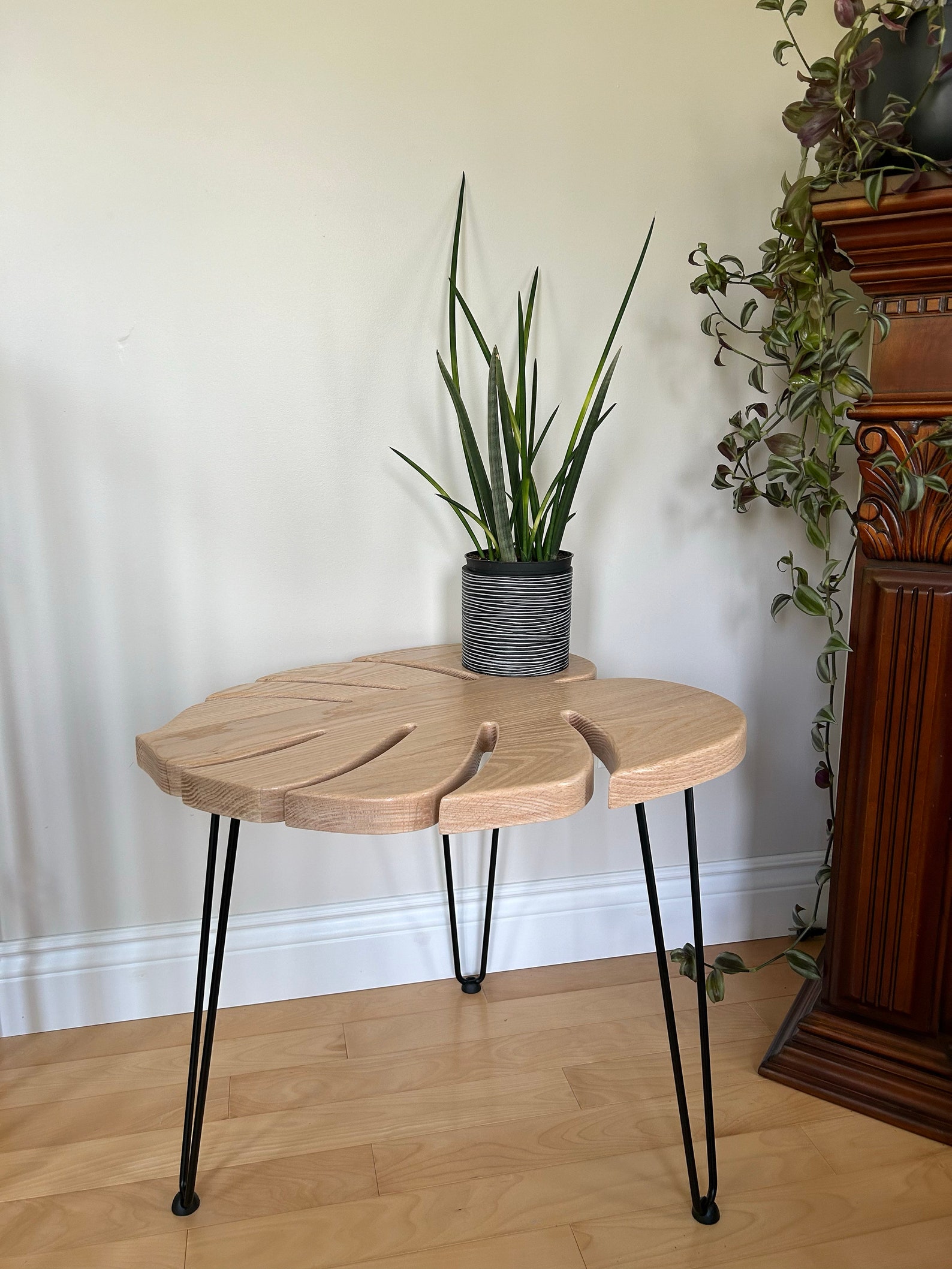Monstera Side Table | Home Decor | Side Table | Coffee Table | Plant Table | Plants | Plant ...