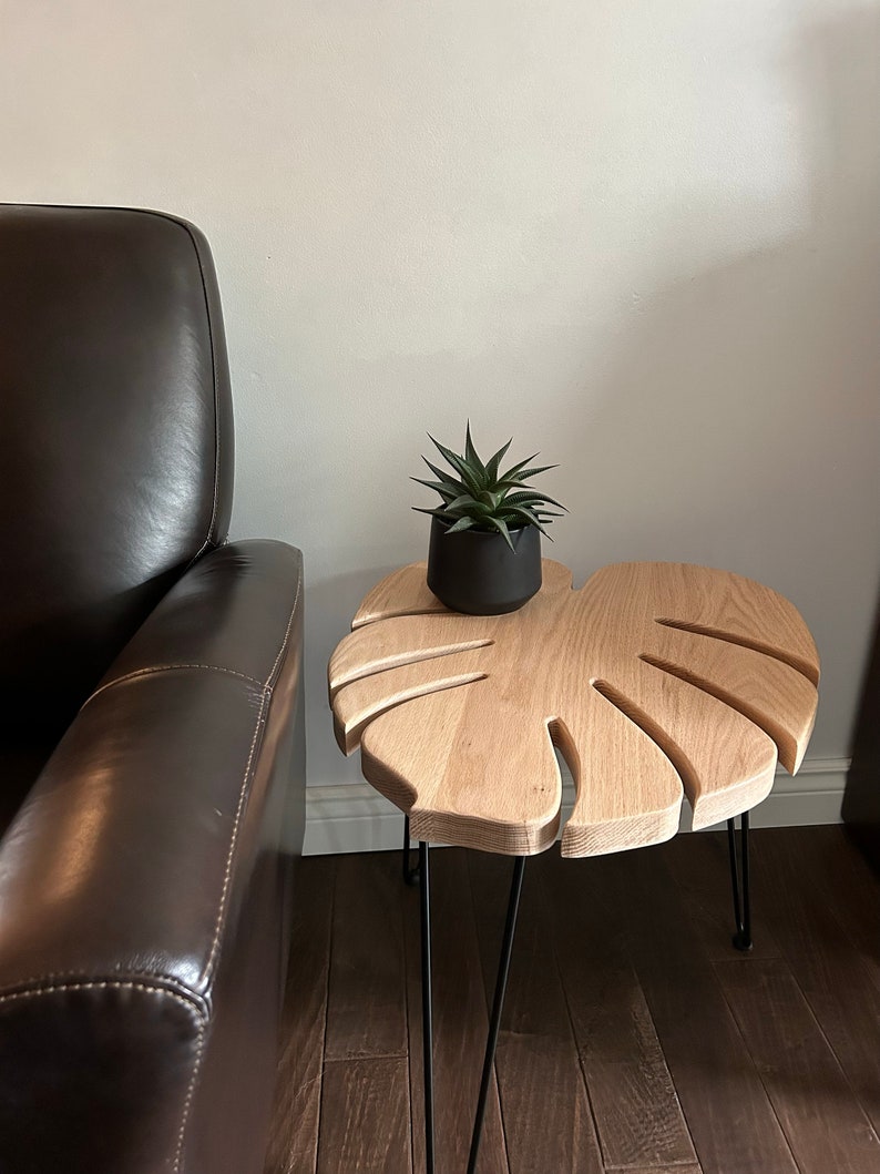 Monstera Side Table | Home Decor | Side Table | Coffee Table | Plant ...