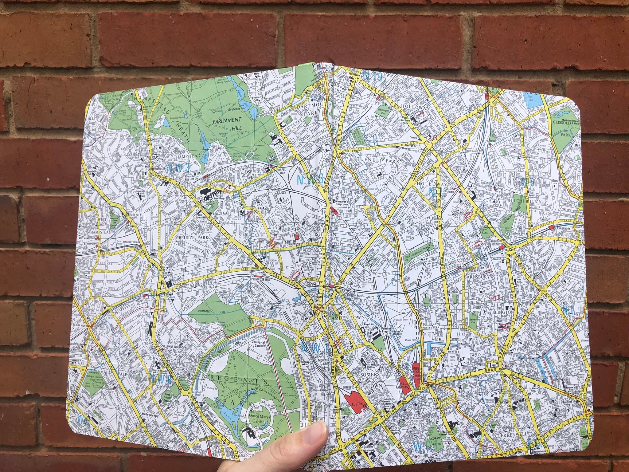 Vintage London Street Map Journal - Etsy