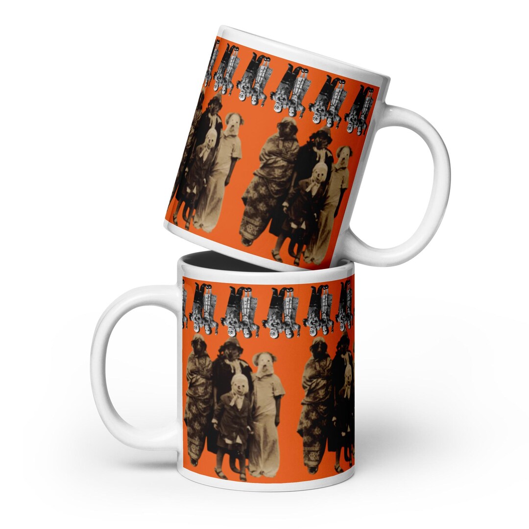 Vintage Cursed Halloween Costume Mug – 20oz Ceramic Horror Cup for ...
