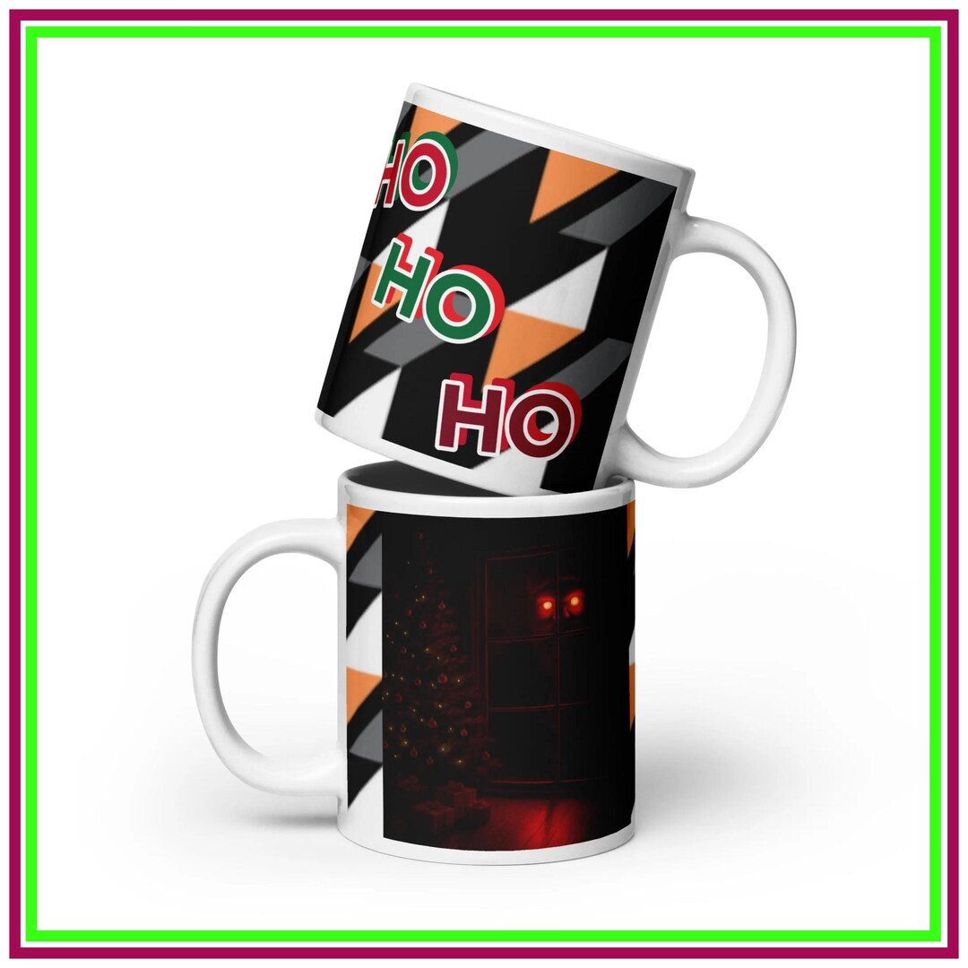 Cursed Christmas Mug – Red-eyed Window Lurker Horror Holiday (20oz) - Etsy