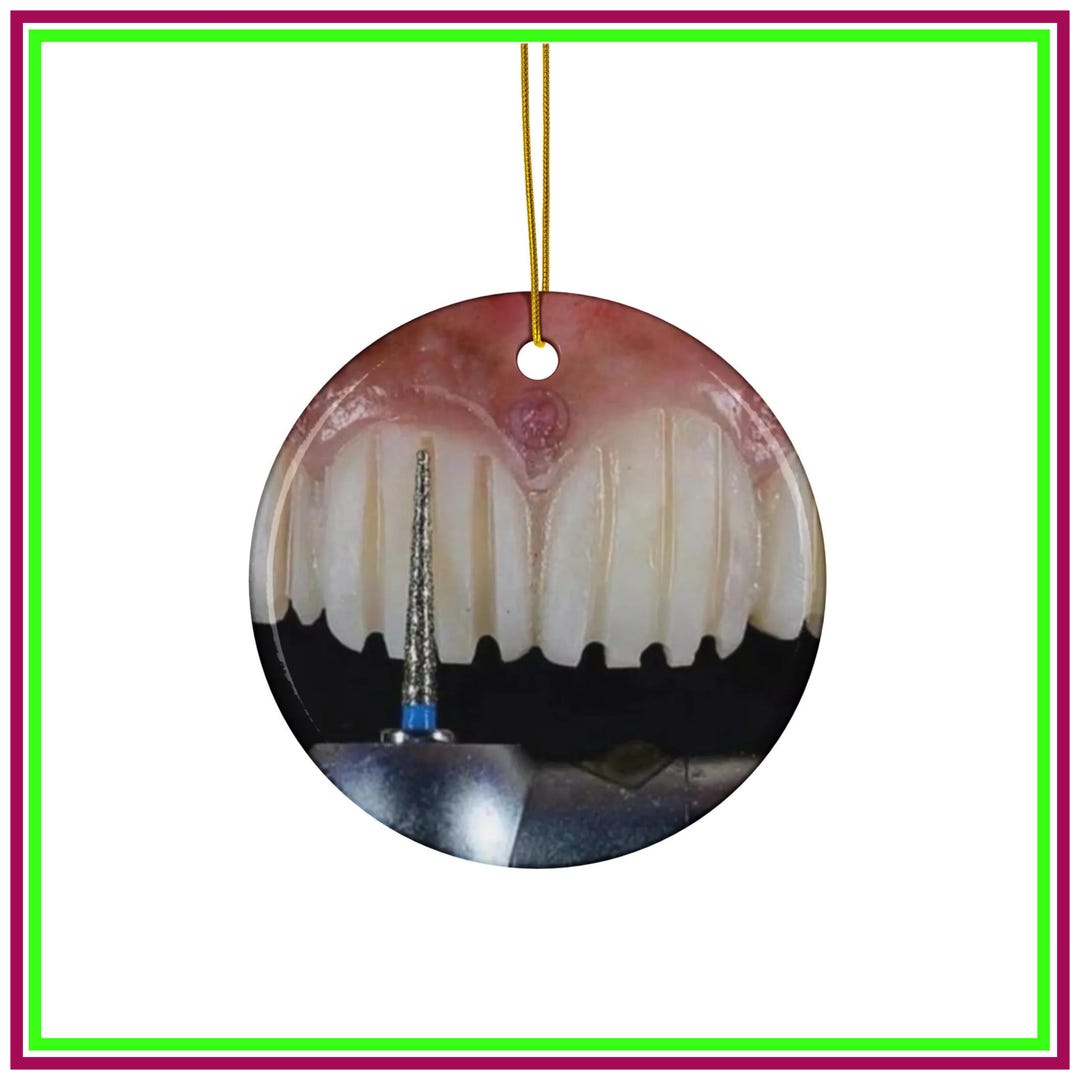 Cursed Dental Ornament • Weird Teeth Decor • Funny Gross Holiday ...