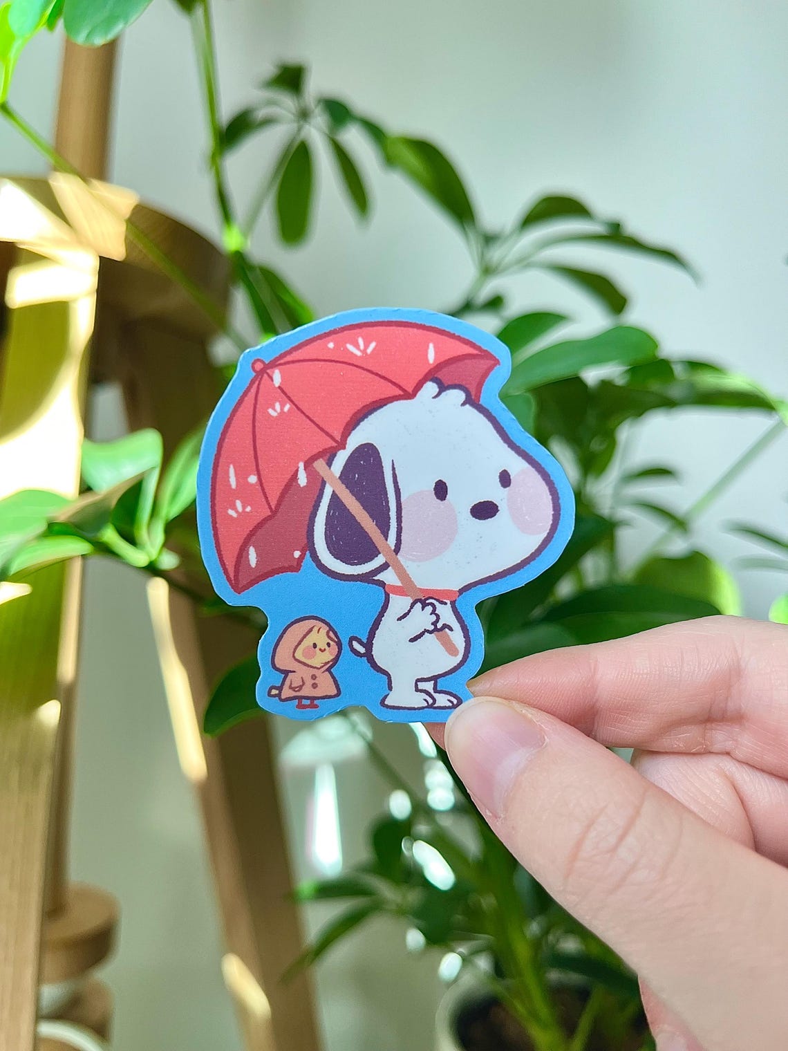 Rainy Snoopy Waterproof Vinyl Sticker Water Bottle, Notebook, Phone ...