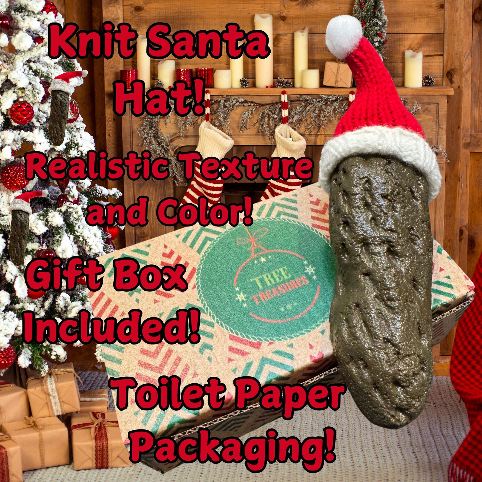 Poop in a Box Gag Gift Christmas Ornament - Secret Santa and Stocking ...