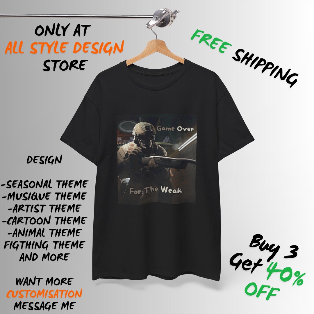 Call of Duty Game Over for the Weak T-shirt COD Quote Tee, Warzone ...