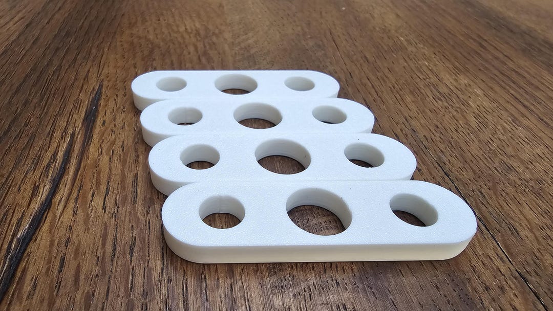 4 HEAVY DUTY Perfect-fit WHITE Window Handle Spacer Packers 6mm Thick X ...