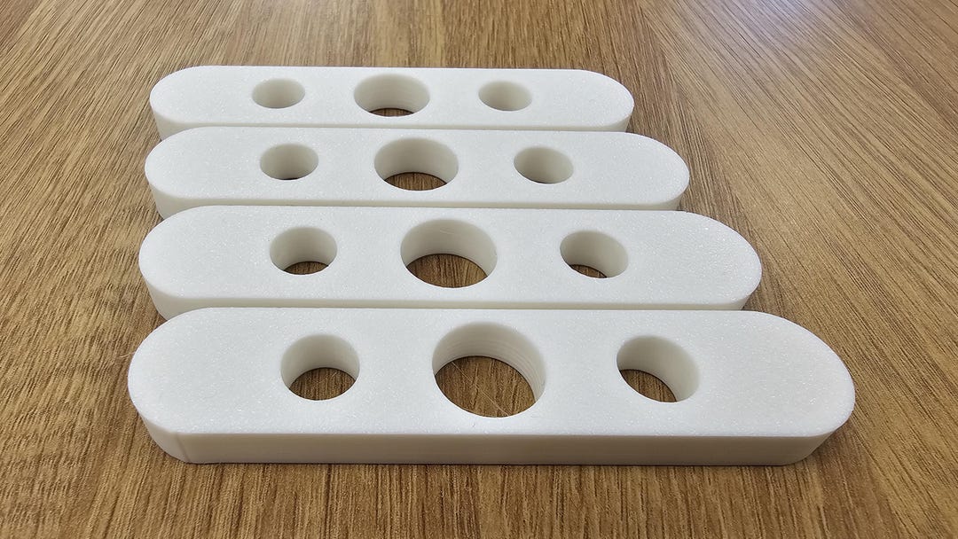 4 HEAVY DUTY Perfect-fit WHITE Window Handle Spacer Packers 8mm Thick X ...