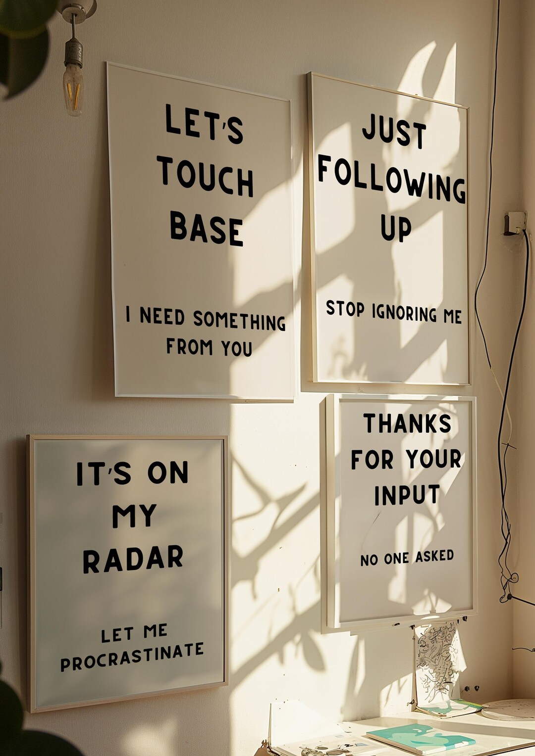 Funny Office Wall Art Set: Corporate Humor Prints - Digital Download - Etsy