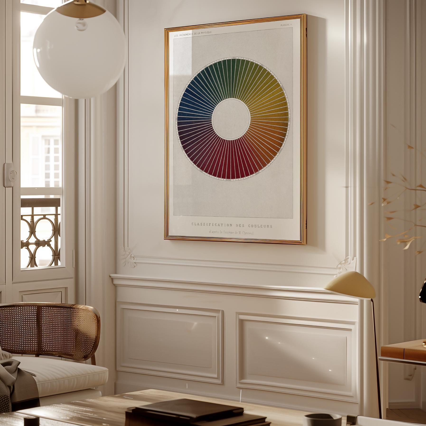 Vintage Color Wheel Wall Art Print | Color Wheel Poster - Etsy