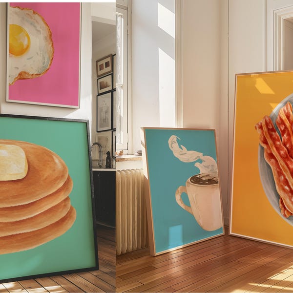 Breakfast Wall Decor - Etsy