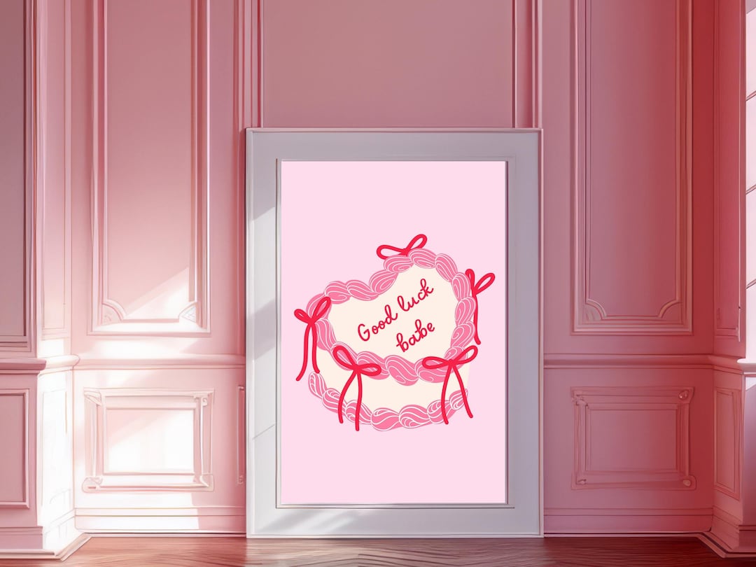 Chappell Roan Poster Good Luck Babe Merch Pink Girly Music Lyrics Wall ...