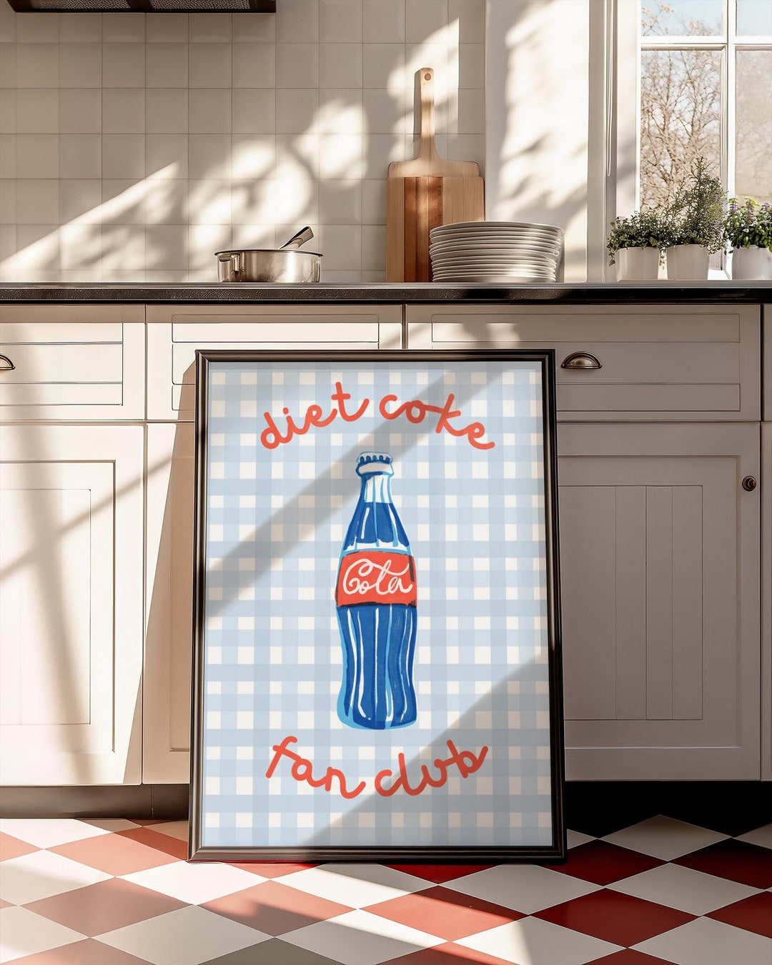 Diet Coke Fan Club Print | Kitchen Art | Home Decor Poster | Eclectic ...