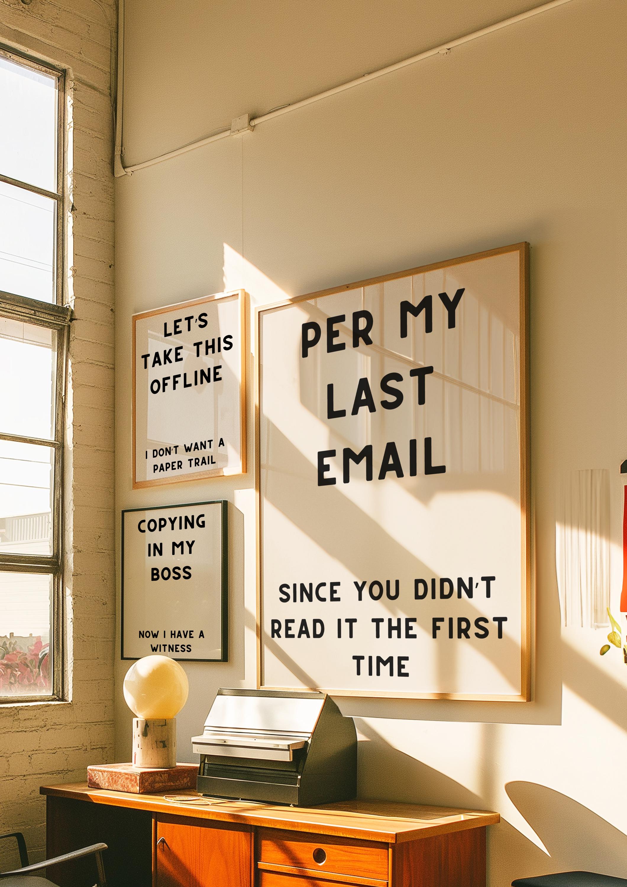 Funny Office Print Set: Minimalist Corporate Humor - Digital Download ...