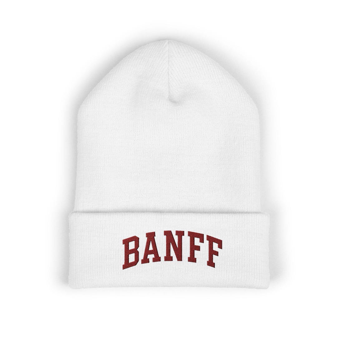 Banff National Park Embroidered Beanies: Canada Gifts, Ski Gift for ...