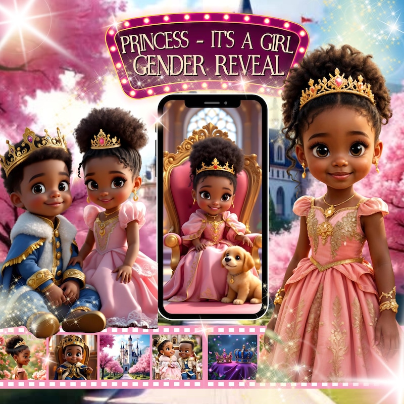 African American Princess Baby Shower - Etsy
