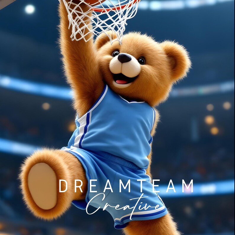 Teddy Bear Basketball Baby Shower Video Invitation: Sport Evite ...