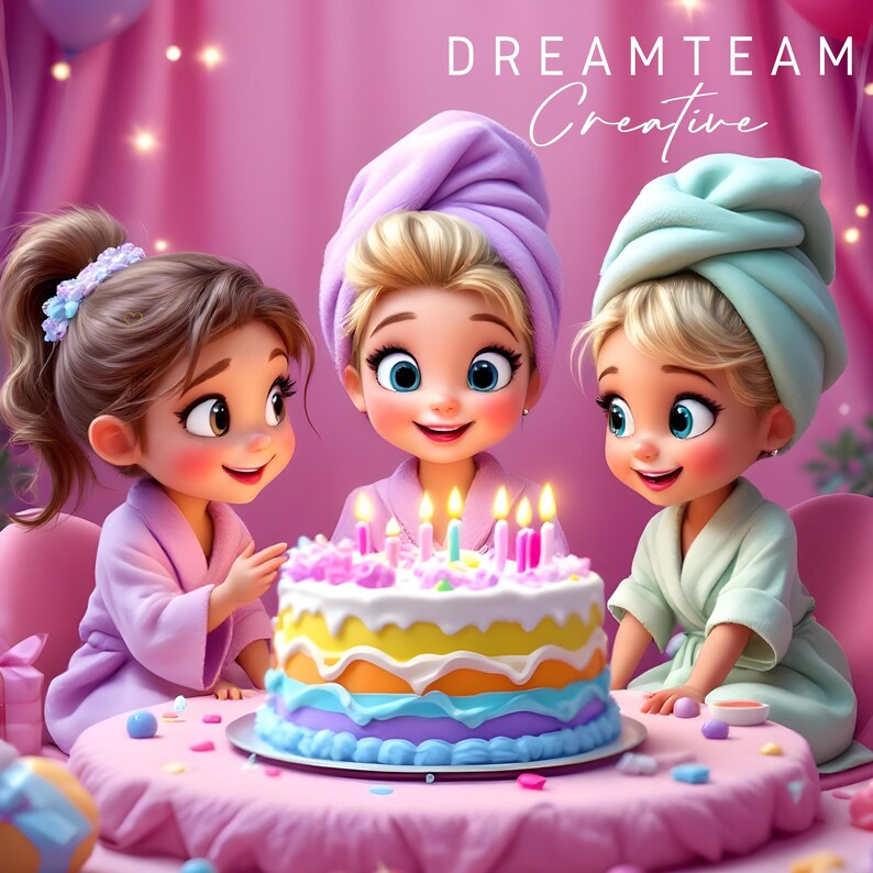 Spa Party Birthday Video Invitation: Animated Pamper Evite (MP4) - Etsy ...