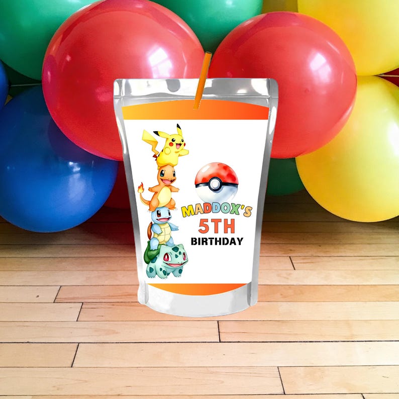 Pokemon Birthday Welcome Sign Editable Pikachu Party Banner Digital ...