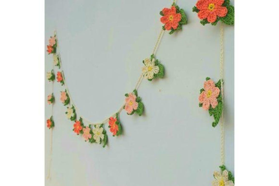 Flowers Garland Crochet Pattern Spring Garland Crochet Pattern Garland ...