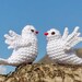 Doves Crochet Pattern Doves Amigurumi Pattern Birds Crochet Pattern ...