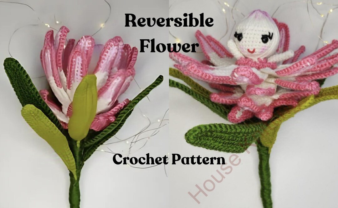 Reversible Flower Crochet Pattern Flower Crochet Pattern Reversible ...