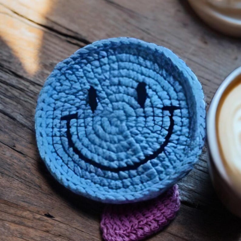 Coaster Crochet Pattern Trivet Crochet Pattern Smile Coasters Crochet ...