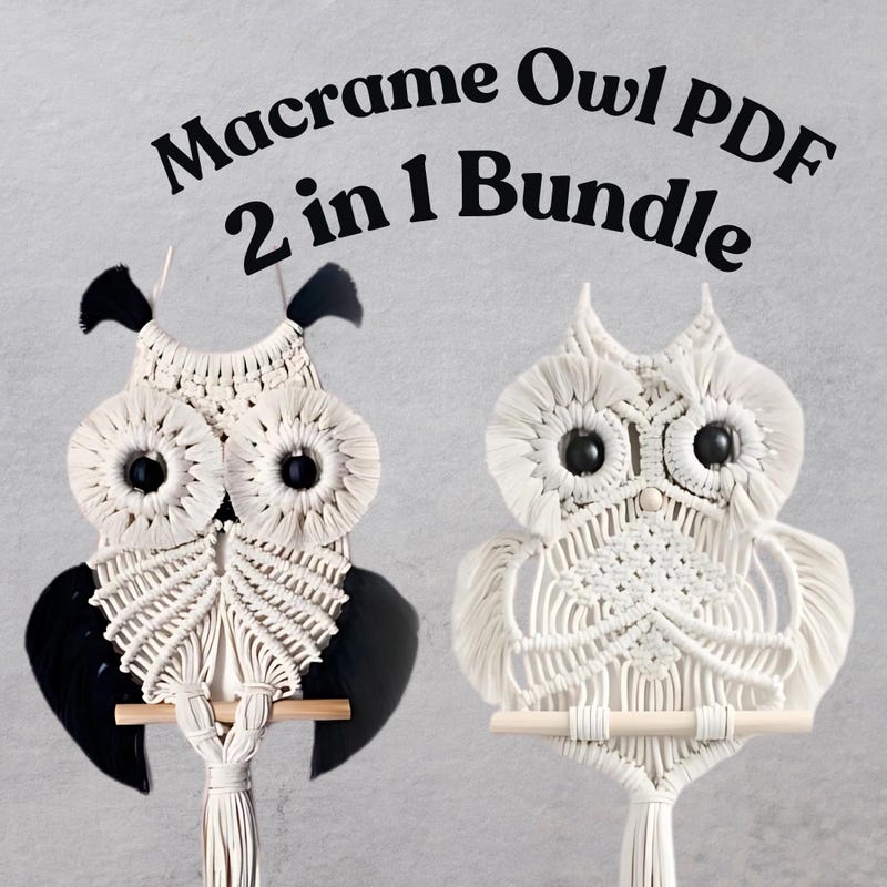 Macrame Owls and Wall Art - Etsy