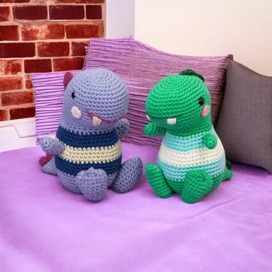 Dinosaur Amigurumi Crochet Pattern: No Sew T-rex Plush (PDF Pattern) - Etsy