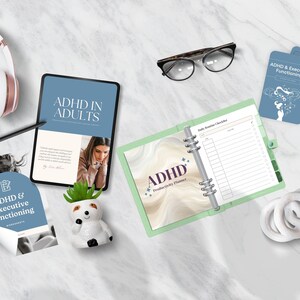 ADHD Digital Bundle Planner Worksheet Executive Function Tool Support ...