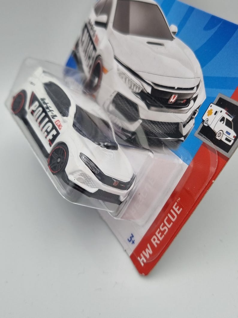 Hot Wheels 2018 Honda Civic Type R White Short Card 2023 - Etsy