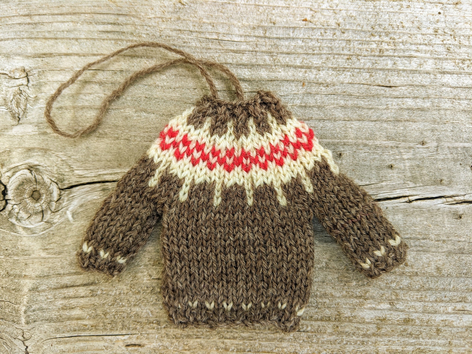 Ornament Mini Sweater Hand Knit - Etsy