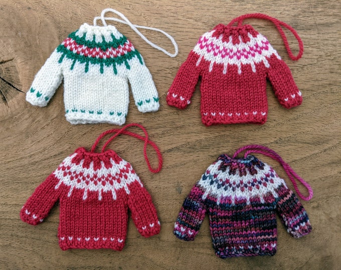 Fair Isle Mini Sweater Pattern - Etsy