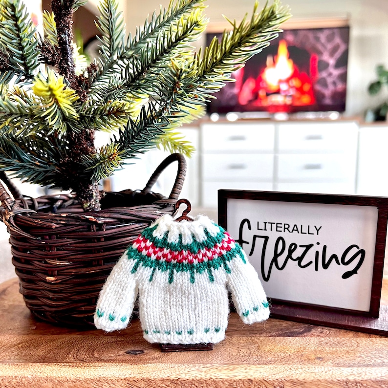 Ornament Mini Sweaters - Etsy