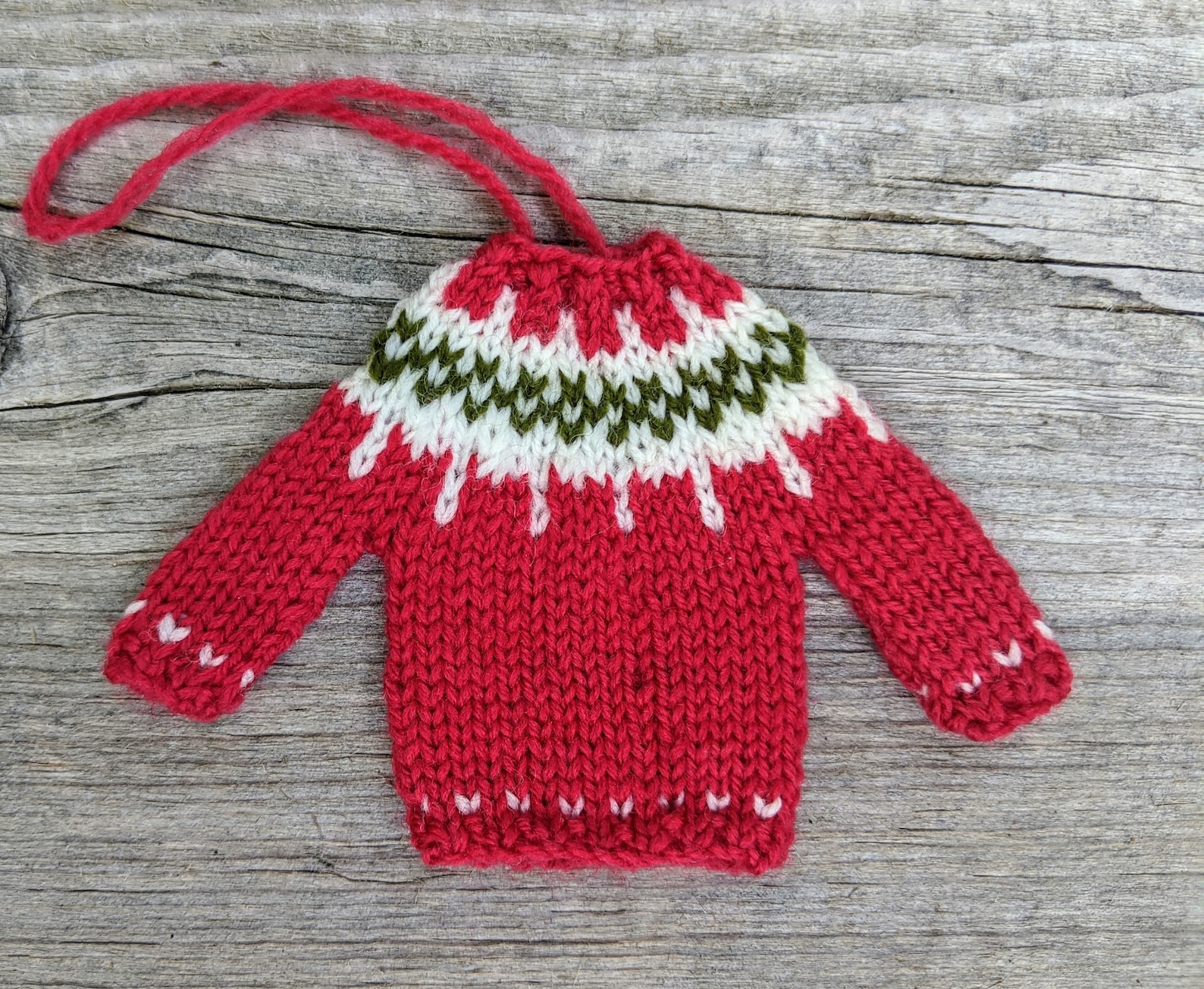 Ornament Mini Sweater Hand Knit - Etsy