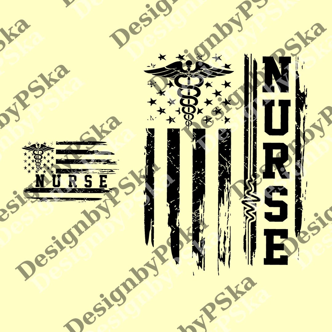 Nurse Flag Png, American Flag Nurse Png, Nurse Appreciation Gift, Nurse ...