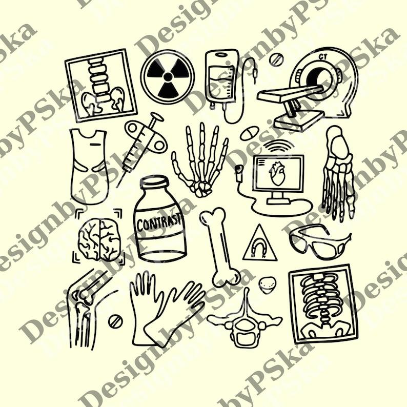 Radiology Doodles Png, Tee Rad Tech Png, Radiology Skeleton Png, Rad ...