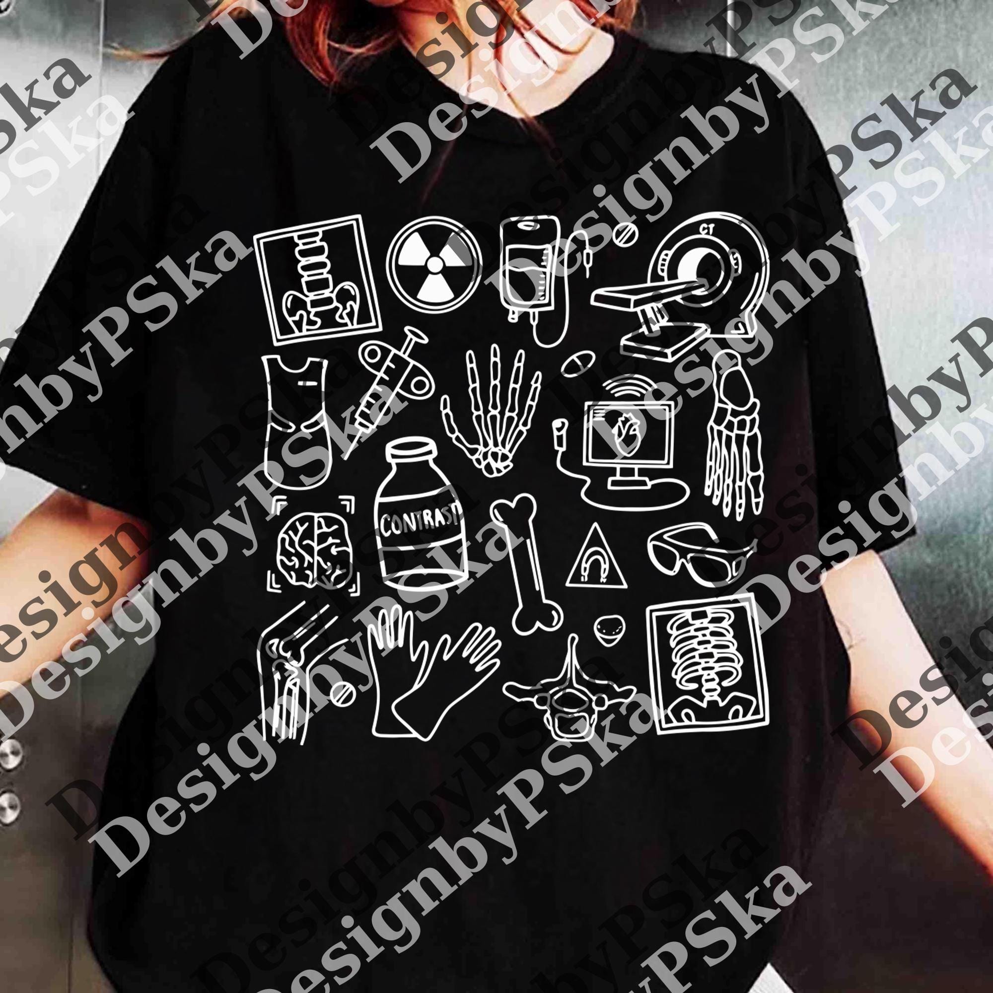 Radiology Doodles Png, Tee Rad Tech Png, Radiology Skeleton Png, Rad ...