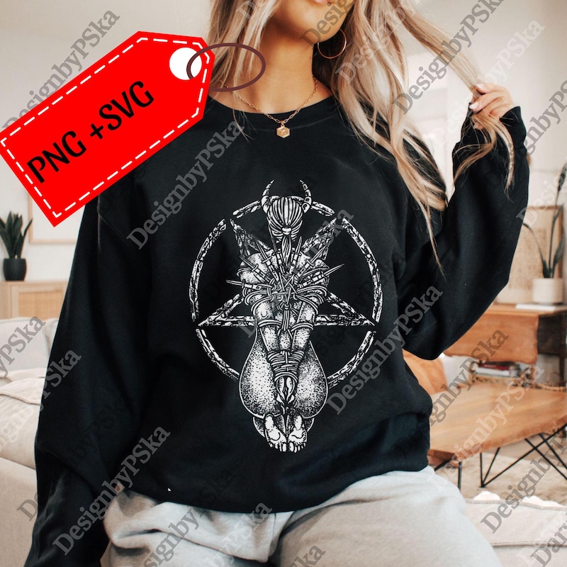 Goat Pentagram Svg - Etsy