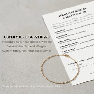 Permanent Jewelry Liability Waiver Template | Consent Form for Welded ...
