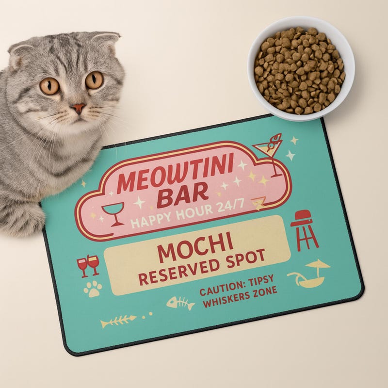 Cat Feeding Mat - Etsy